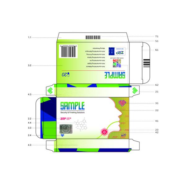 Quality Implantable Paper Anti Counterfeit Printing Package Box Anti - Fade 2D Gold Blocking for sale