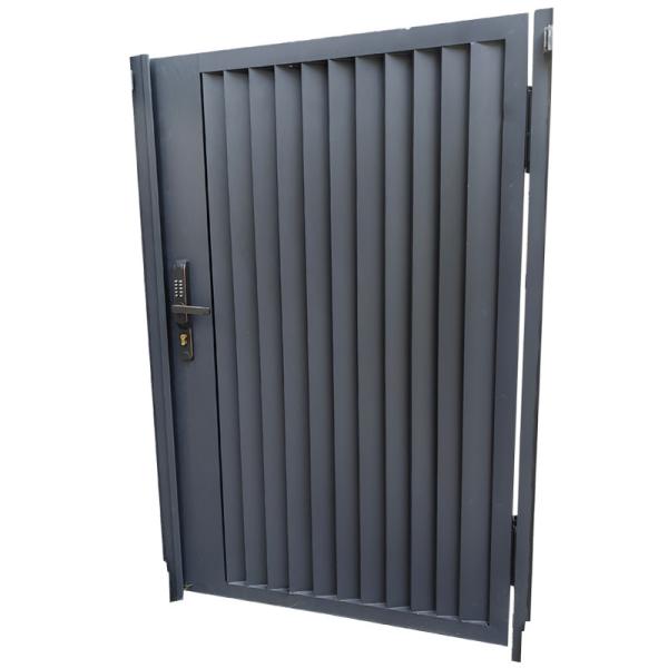 Quality Forging Ornamental Iron Gates Security Black Front Door 40x96 for sale