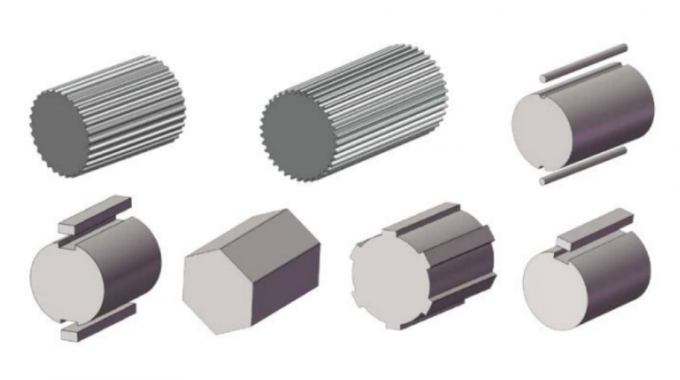 Screw Cold Rolling Shaft For Twin Screw Extruder Involute Inner Spline Type 4
