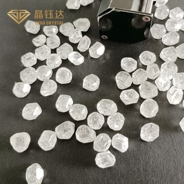 Quality Round Shape HPHT Rough Diamond Lab Grown Natural DEF Color VVS Clarity for sale