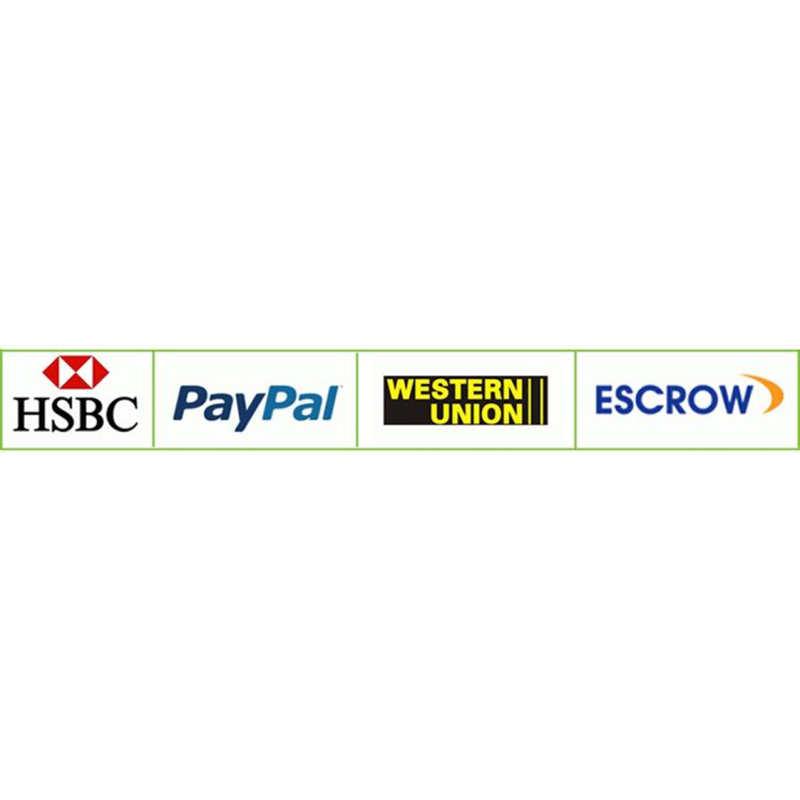 Accepted payment methods for LCD display modules