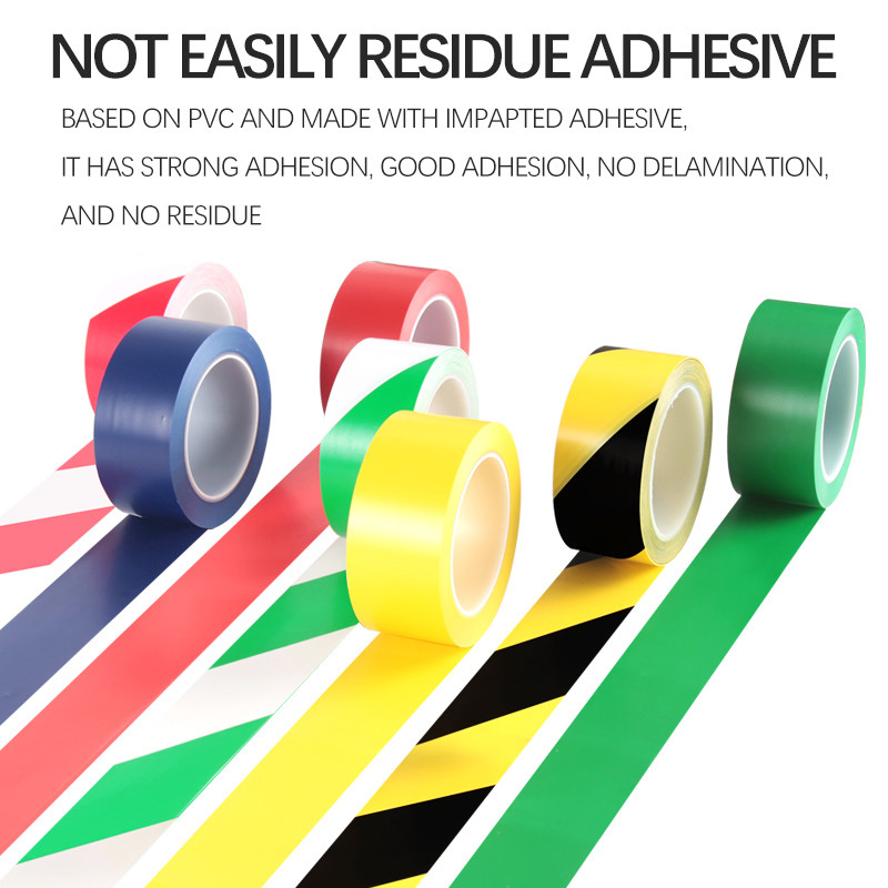 Quality Logo Printing Rubber Adhesive PVC Marking Tape Caution And Danger Barricade Tape for sale