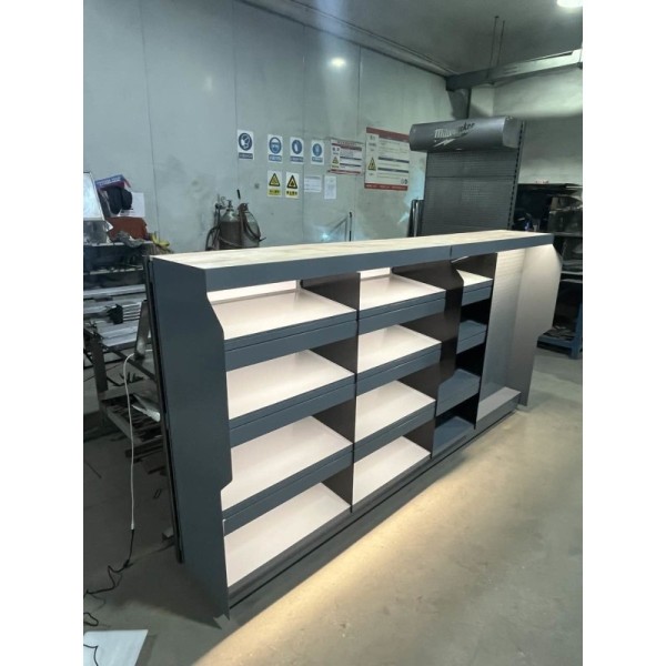Quality Flex Wall 8' Assembly Custom Retail Display Racks Corrosion Resistant Multilayer for sale
