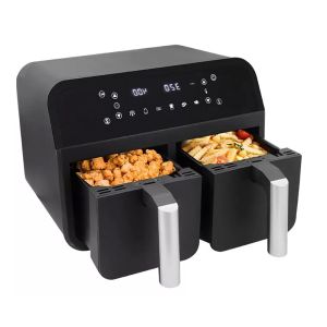 Quality Large 9L Dual Air Fryer With 10 In 1 Touch Presets Two Zone Technology for sale