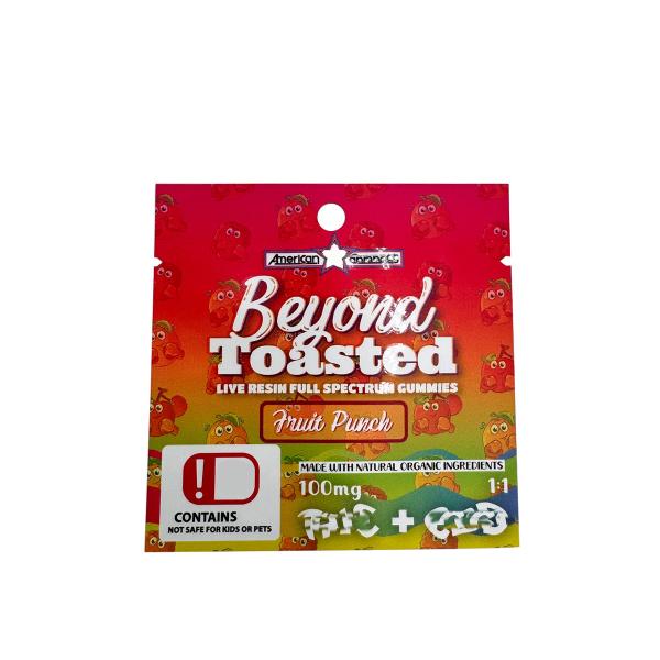 Quality Bottom Open Spot Glossy UV Print Foil Coated Flat 1g Custom Mylar With Hanging Hole For Weed Cookies Candies for sale