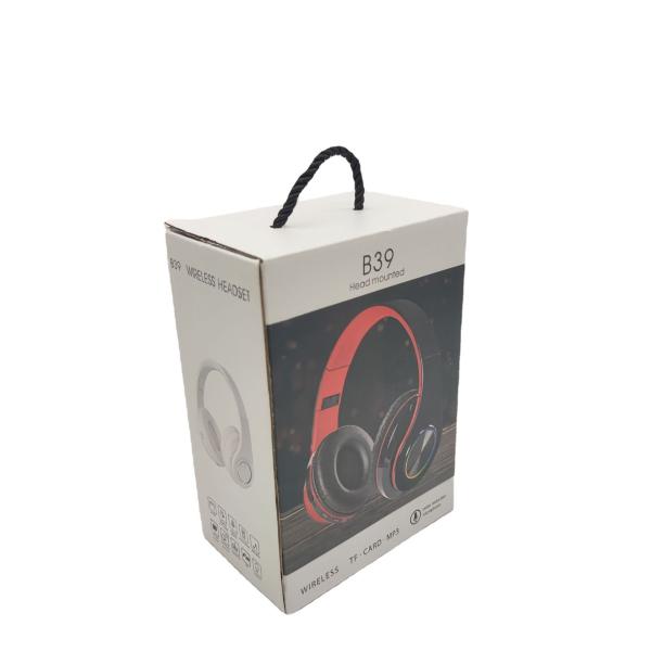 Quality Printed E-Flute Self Locking White Corrugated Cardboard Boxes Headphone Package for sale