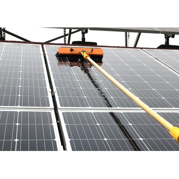 Quality Photovoltaic Quick Plug 12M Aluminum Pole Solar Panel Cleaning Brush for sale
