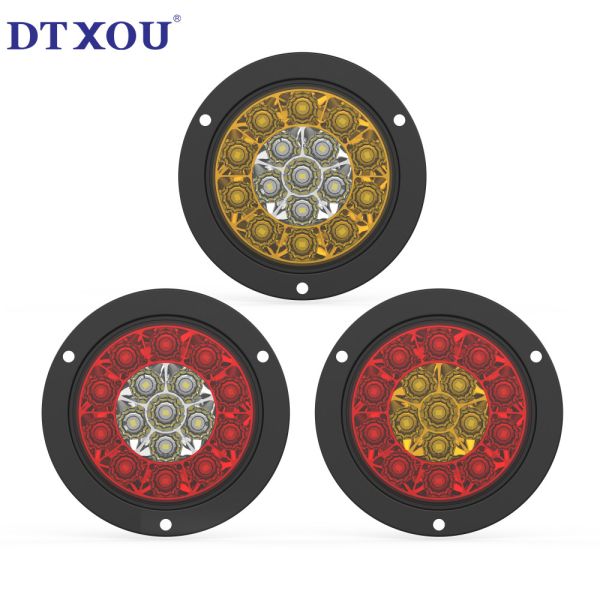 Quality 4 Inch Round  16 pcs Led Reverse Light Backup Lamp For Truck Trailer Boat Yacht 12v 24v for sale