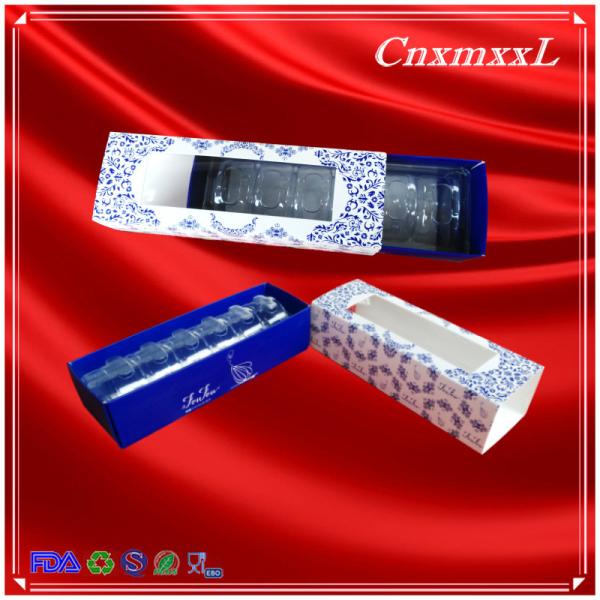 Quality macaron clamshell box macaron plastic container clear macaron blister box for sale