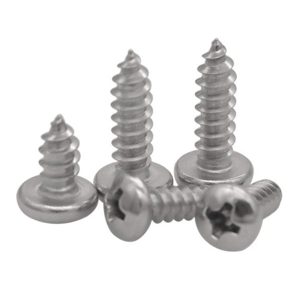 Quality GB845 SUS304 SUS316 Cross Recessed Pan Head Tapping Screw for sale