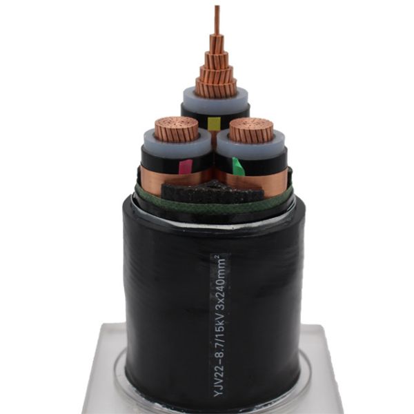 Quality 240mm2 8.7/15KV Medium Voltage Power Cable with XLPE Insulation and Copper Conductor for sale