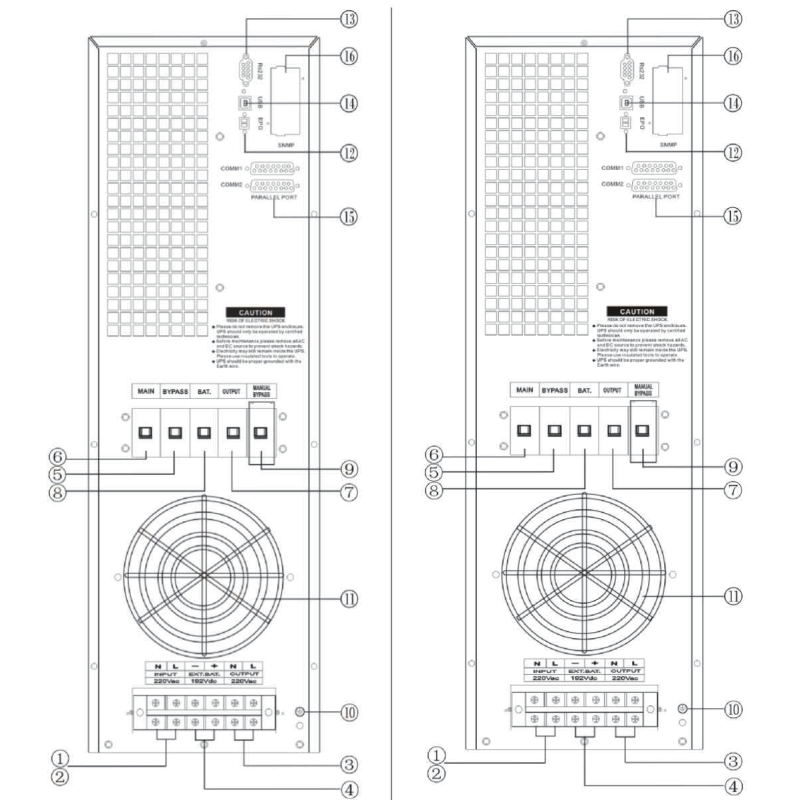 6kva tower type power frequency machine/Industrial UPS/