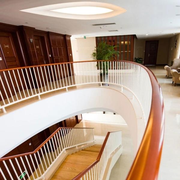Quality Spiral Staircase PVC Handrail Railing Modern Style High Strength for sale