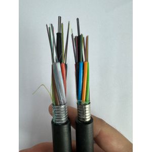 Quality 2 4 6 8 24 32 48 Cores Armoured Optical Fiber Cable GYTA Underground Fiber Cable for sale