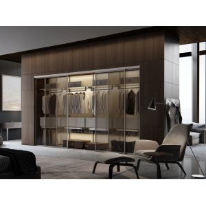 Quality SGS Contemporary Sliding Wardrobe Modern Bedroom Wardrobe for sale