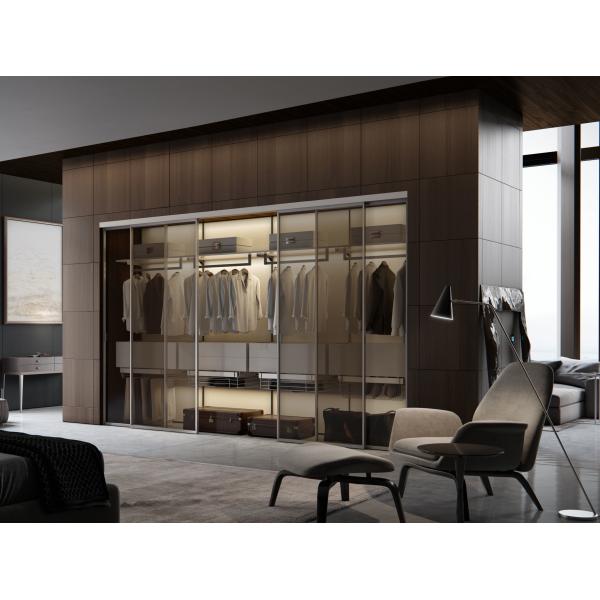 Quality SGS Contemporary Sliding Wardrobe Modern Bedroom Wardrobe for sale