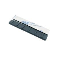 Quality Customized Rectangular Silicone Rubber Foot Pad With 3M Adhesive On The Back For for sale