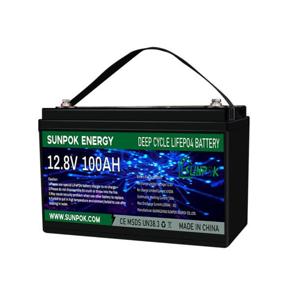Quality 100Ah 12 Volt Deep Cycle Marine Battery Lithium Bluetooth Trolling Motor Battery for sale