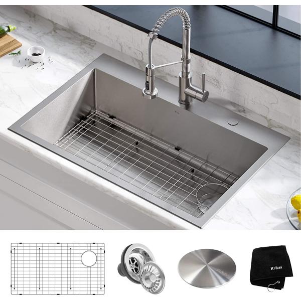 Quality Topmount 229mm Depth SUS 304 Double Bowl Kitchen Sinks for sale