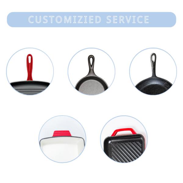 Quality Multifunctional Enamel Coated Frying Pan 26cm For Camping Cooking for sale