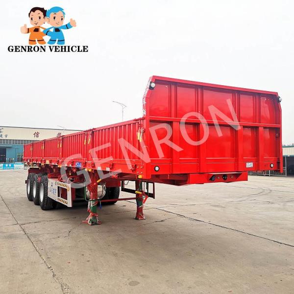 Quality 30 - 40 Tons Capacity Drop Side Semi Trailer Drop Side Dump Trailer for sale
