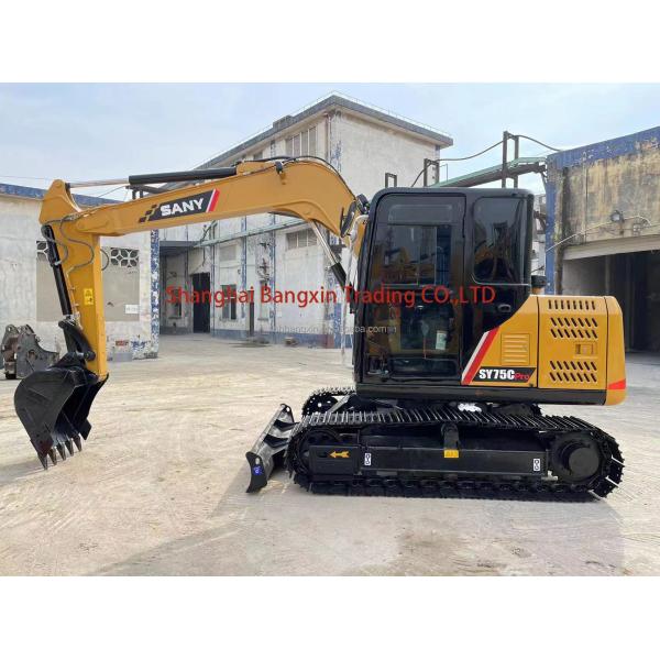 Quality Used SANY SY75C Crawler Excavator Year 2020 All Functions Normal Free Shipping for sale