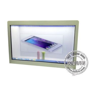 Quality 55 Inch Android Remote Control Transparent Display Box Flexible Advertising for sale