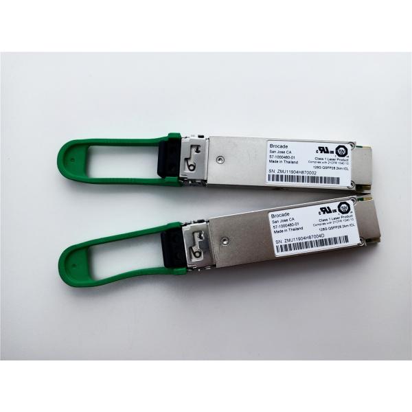 Quality Brocade 57-1000480-01 XBR-000285 128G QSFP28 2km 1310nm SMF Transceiver Module for sale