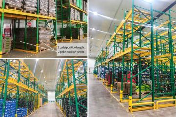 Push Back Pallet Rack High Density Warehouse Storag Rack