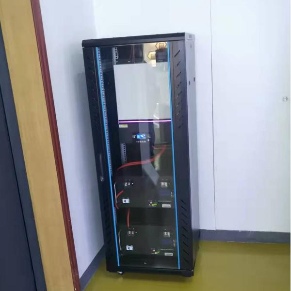 Quality 5U Metal Cabinet Rechargeable Power Station 48v 400ah Lifepo4 Lithium Ion Battery for sale
