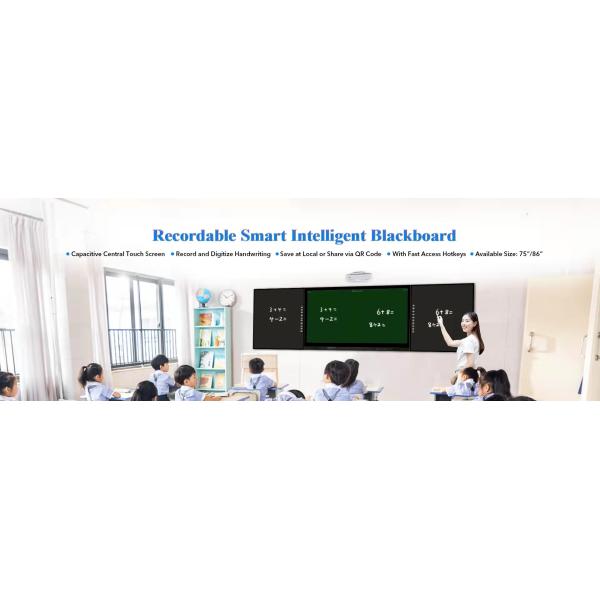 Quality 86'' Intelligent Smart Recordable Blackboard Green Board 4000:1 LED Android 9.0 for sale