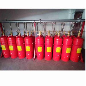 Quality 90L FM200 Cylinder Working Pressure 5.6Mpa Red FM200 Containers for sale