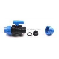Quality 32mm Blue Color PP Compression Fittings and Valves for Irrigation White Grey for sale