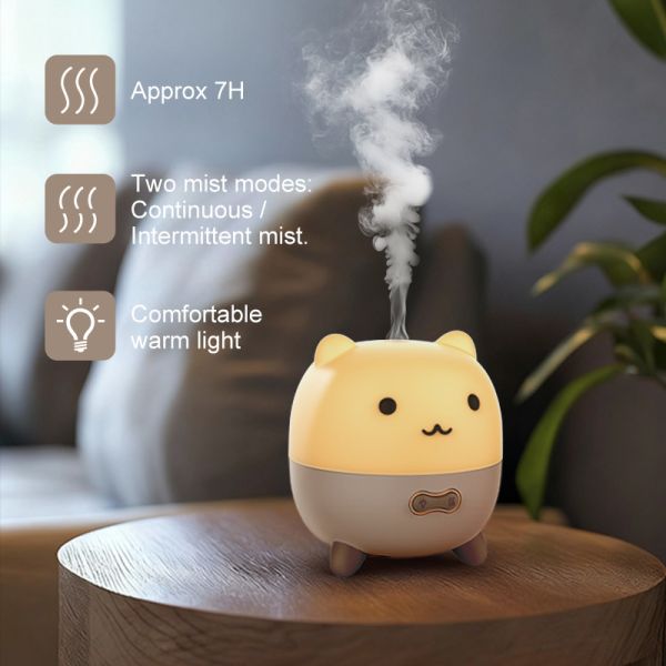 Quality Around 20 Square Meters Coverage USB Cute Essential Oil Diffuser Aromatherapy for sale