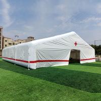 Quality Large Airtight Inflatable Emergency Tent Red Cross Hospital Use for sale