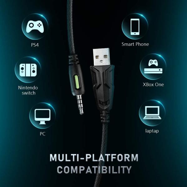 Quality Noise Cancelling 117dB 2.2kohm Surround Sound Gaming Headset for sale