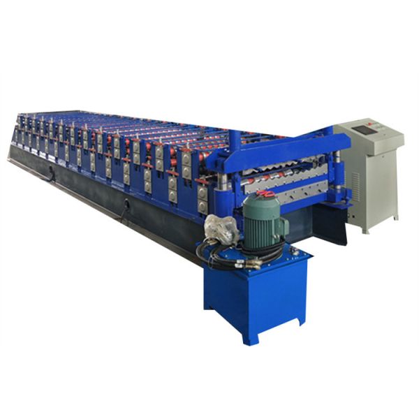 Quality Colored Steel Ibr Sheet Double Layer Roll Forming Machine for sale