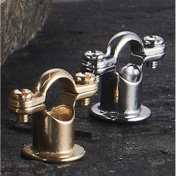 Quality 38mm 40mm 42mm Mechanical Pipe Clamp Water Throwing Chrome Plated Holder For Pipes for sale