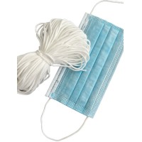 Quality Soft Sewing Round Elastic Earloop Cord For Medical Mask 2.5-3.0mm for sale