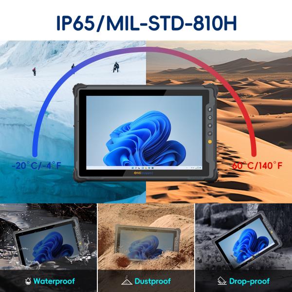 Quality ONE Rugged Tablets M10J 10In Win 11 PC NFC IP65 Waterproof 8GB Memory Capacity for sale