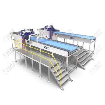 Quality Canned Meat Basket Loading And Unloading Machine Systems Basket Loader Unloader for sale