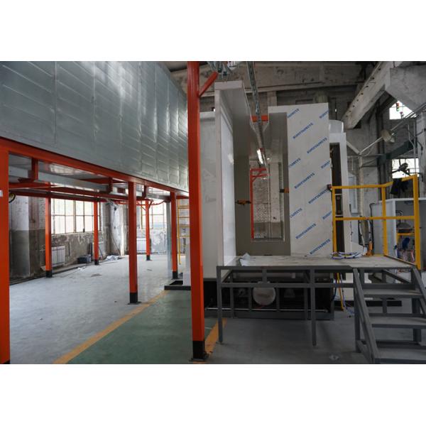 Quality Adjustable Speed Industrial Automatic Powder Coating Plant 380V Customized for sale