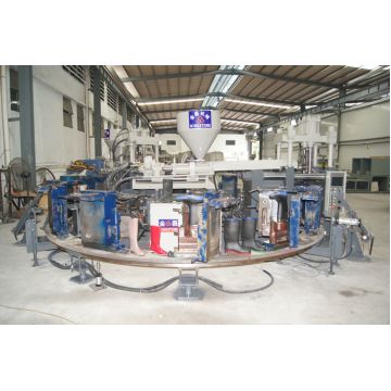 Quality 12 Stations 1/2 Color Boot Injection Molding Machine , Gumboots Making Machine for sale