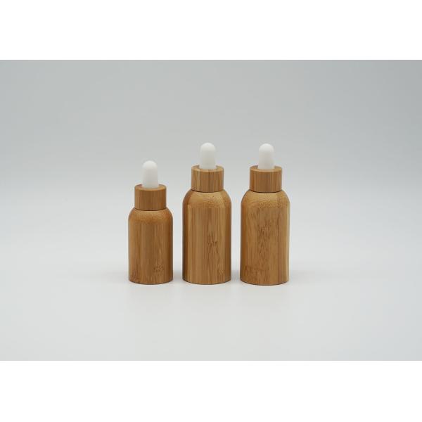 Quality 30ml Cylinderical Bamboo Dropper Bottle for Personal Care for sale