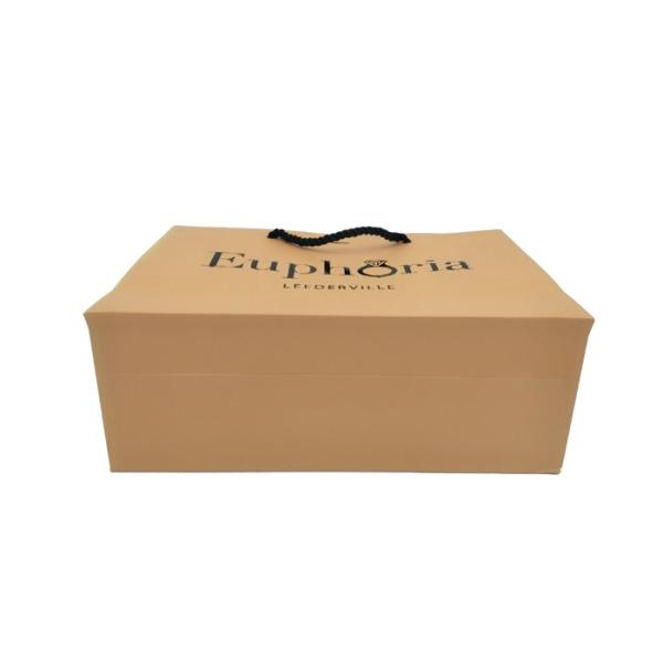 Quality Brown Custom Printed Jewelry Bags Recyclable Feature Glossy Lamination for sale