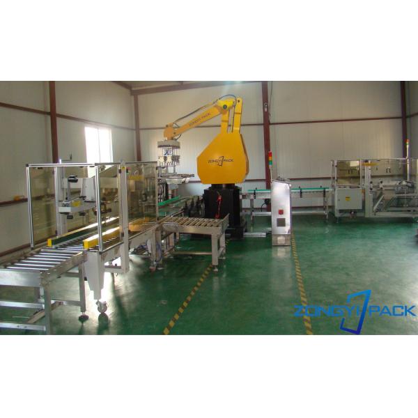 Quality Lay Cartons Plastic Robot Palletizer Machine Fully Automatic Metal for sale