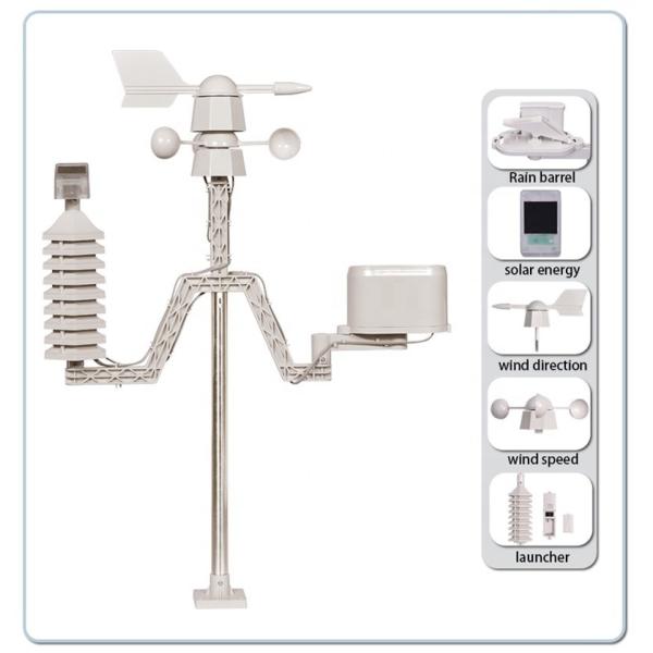 Quality Multifunctional Weather Station With Wind Direction Temperature And Humidity Display for sale