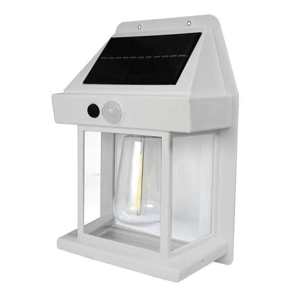 Quality 80lm/w Courtyard Garden Decoration Waterproof Solar Wall Lamp with Motion Sensor for sale