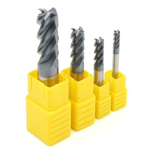 Quality 60 Degrees Carbide Flat End Mill Coated HRC60 Steel Milling Cutter for sale