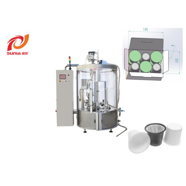 Quality K Cup 10L SUNYI 700kg Coffee Capsule Packing Machine for sale